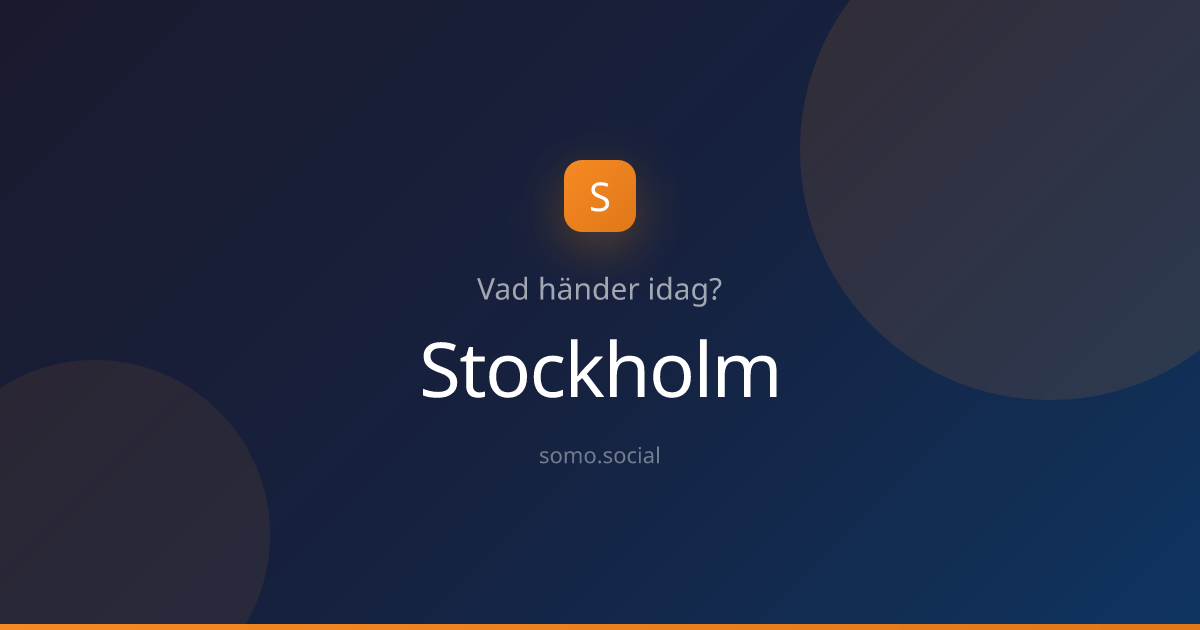 What's on in Stockholm today? 183+ concerts, clubs & events | Somo