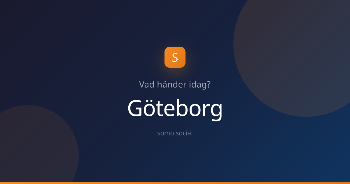 Vad händer i Göteborg idag? 37+ konserter, klubbar & events | Somo